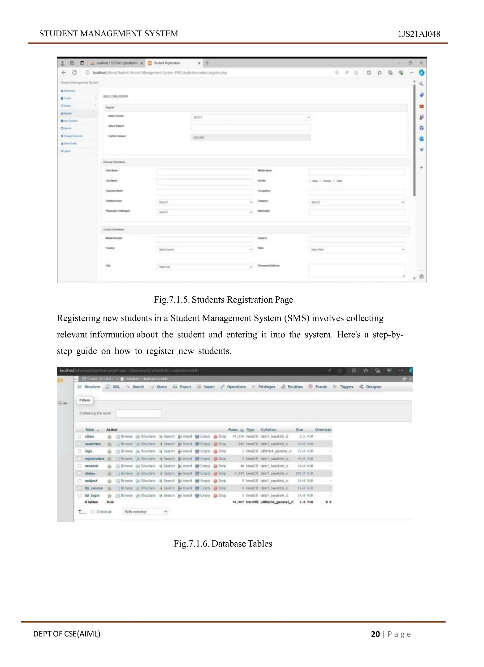 DBMS-Report on Student management system.pptx