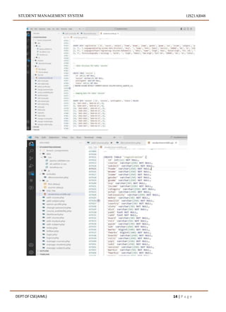 DBMS-Report on Student management system.pptx