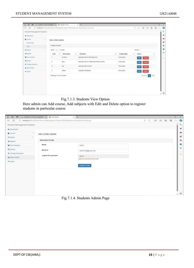 DBMS-Report on Student management system.pptx