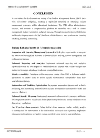 DBMS-Report on Student management system.pptx