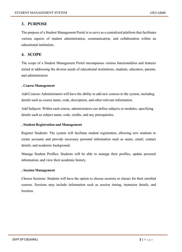 DBMS-Report on Student management system.pptx