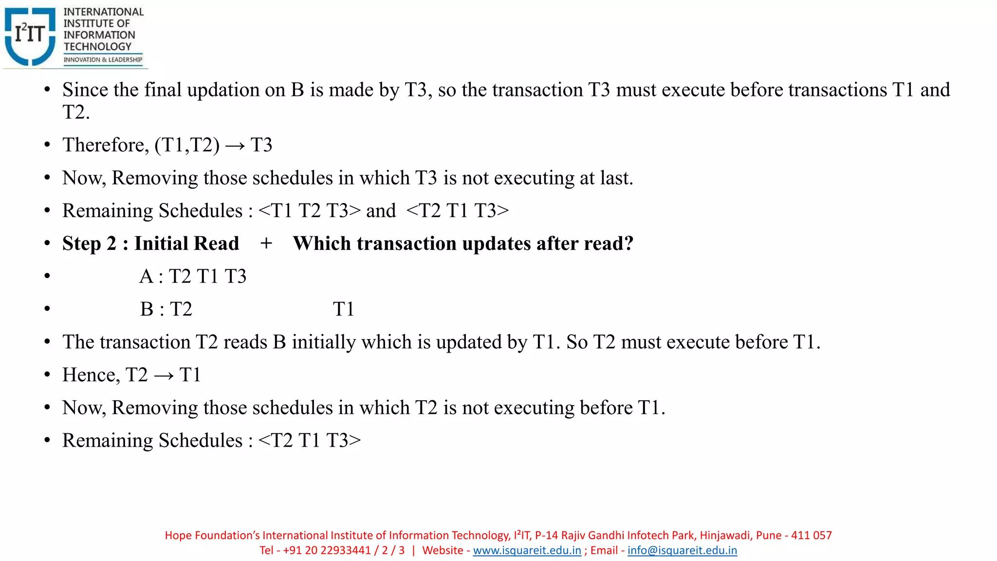 Transaction Serializability in DBMS | PPTX