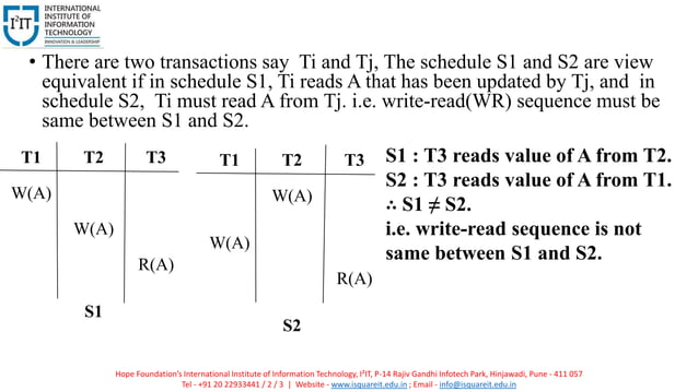 Transaction Serializability In Dbms Pptx Databases Computer Software And Applications