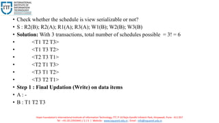 Transaction Serializability in DBMS | PPTX
