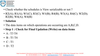 Transaction Serializability in DBMS | PPTX