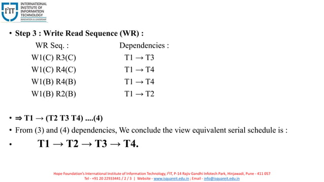 Transaction Serializability In Dbms Pptx Databases Computer Software And Applications