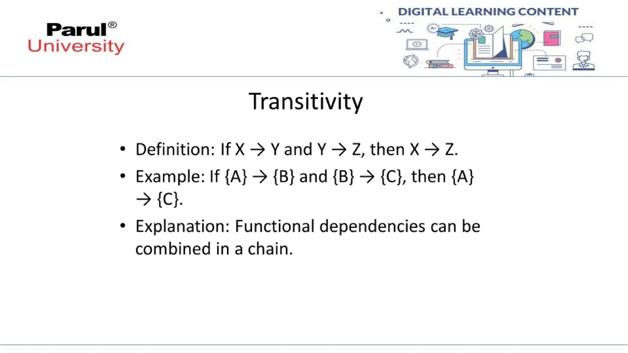Relational Database Design Functional Dependency – definition, trivial ...