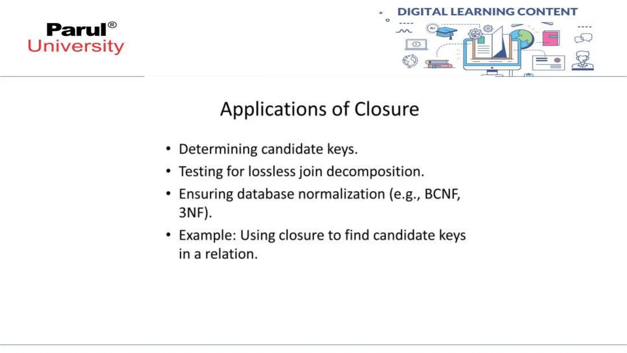 Relational Database Design Functional Dependency – definition, trivial ...