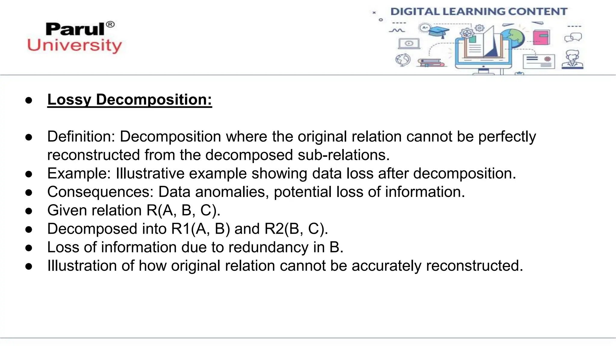 Relational Database Design Functional Dependency – definition, trivial and non-trivial FD ...