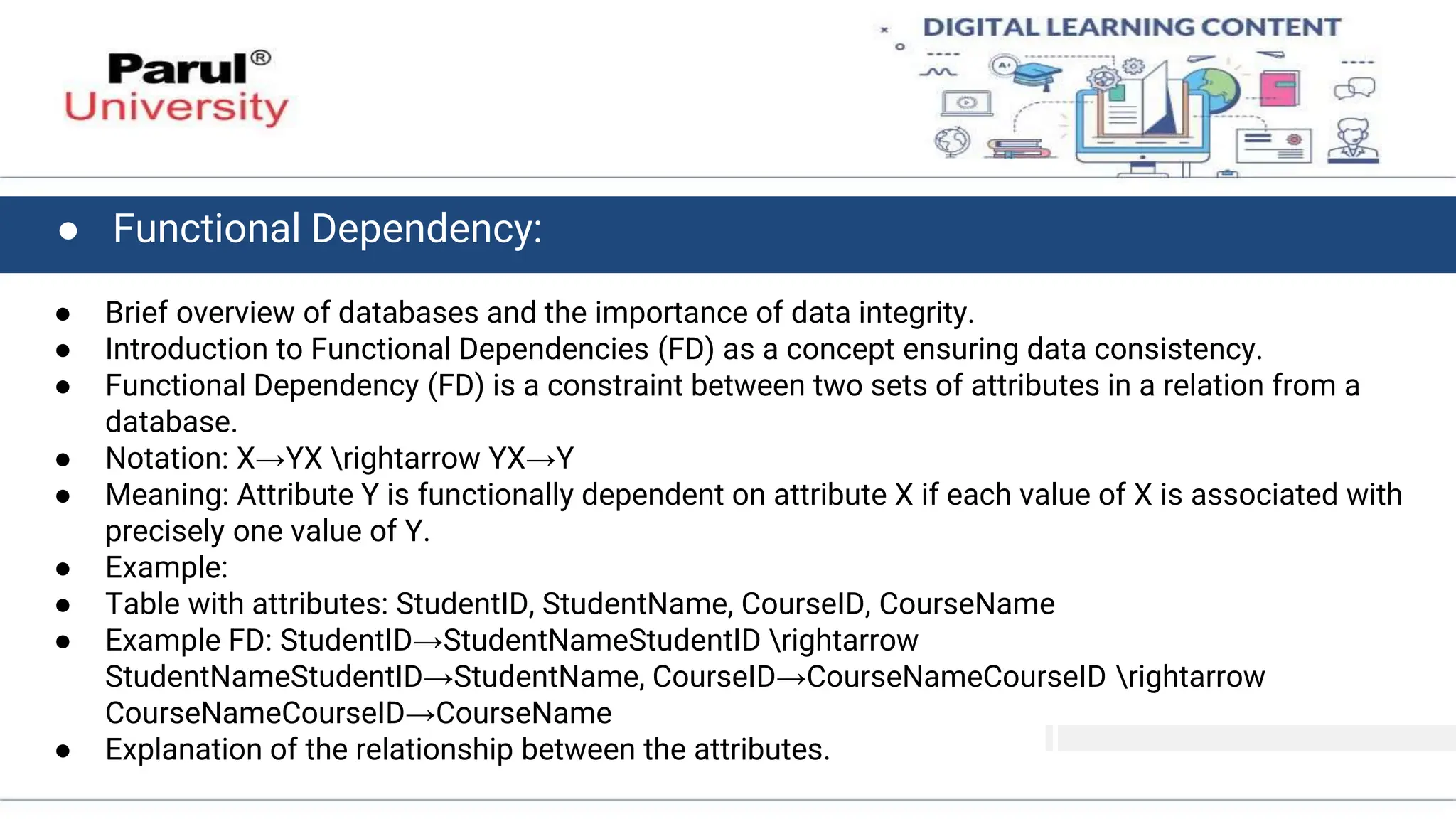 Relational Database Design Functional Dependency Definition Trivial 5119