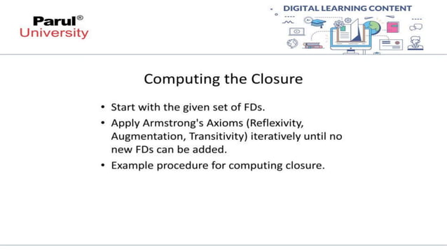 Relational Database Design Functional Dependency – definition, trivial and non-trivial FD ...