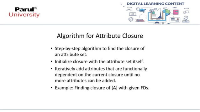 Relational Database Design Functional Dependency – definition, trivial ...