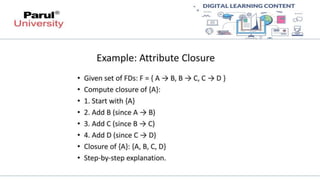 Relational Database Design Functional Dependency – definition, trivial and non-trivial FD ...