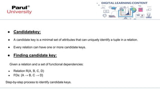 Relational Database Design Functional Dependency – definition, trivial and non-trivial FD ...