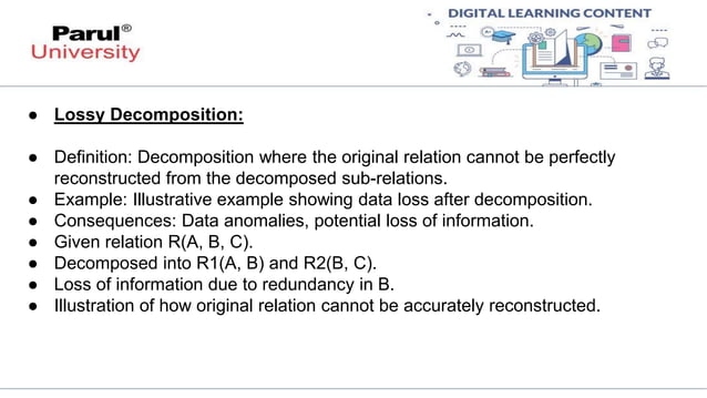 Relational Database Design Functional Dependency – definition, trivial and non-trivial FD ...