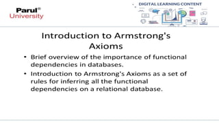 Relational Database Design Functional Dependency – definition, trivial and non-trivial FD ...