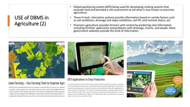 DBMS-use-of-DBMS-in-Agriculture-Day-3-4.pdf | Agriculture | Industries