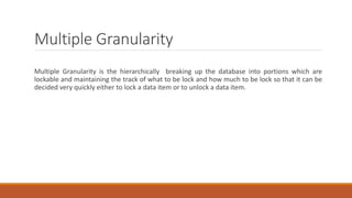 Concurrency Control | PPT