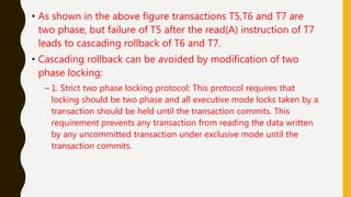 2 phase locking protocol DBMS | PPTX