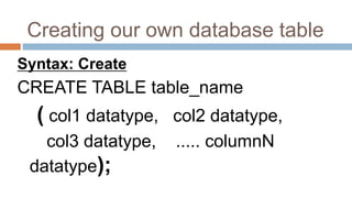 GPREC DBMS Notes 1 | PPTX