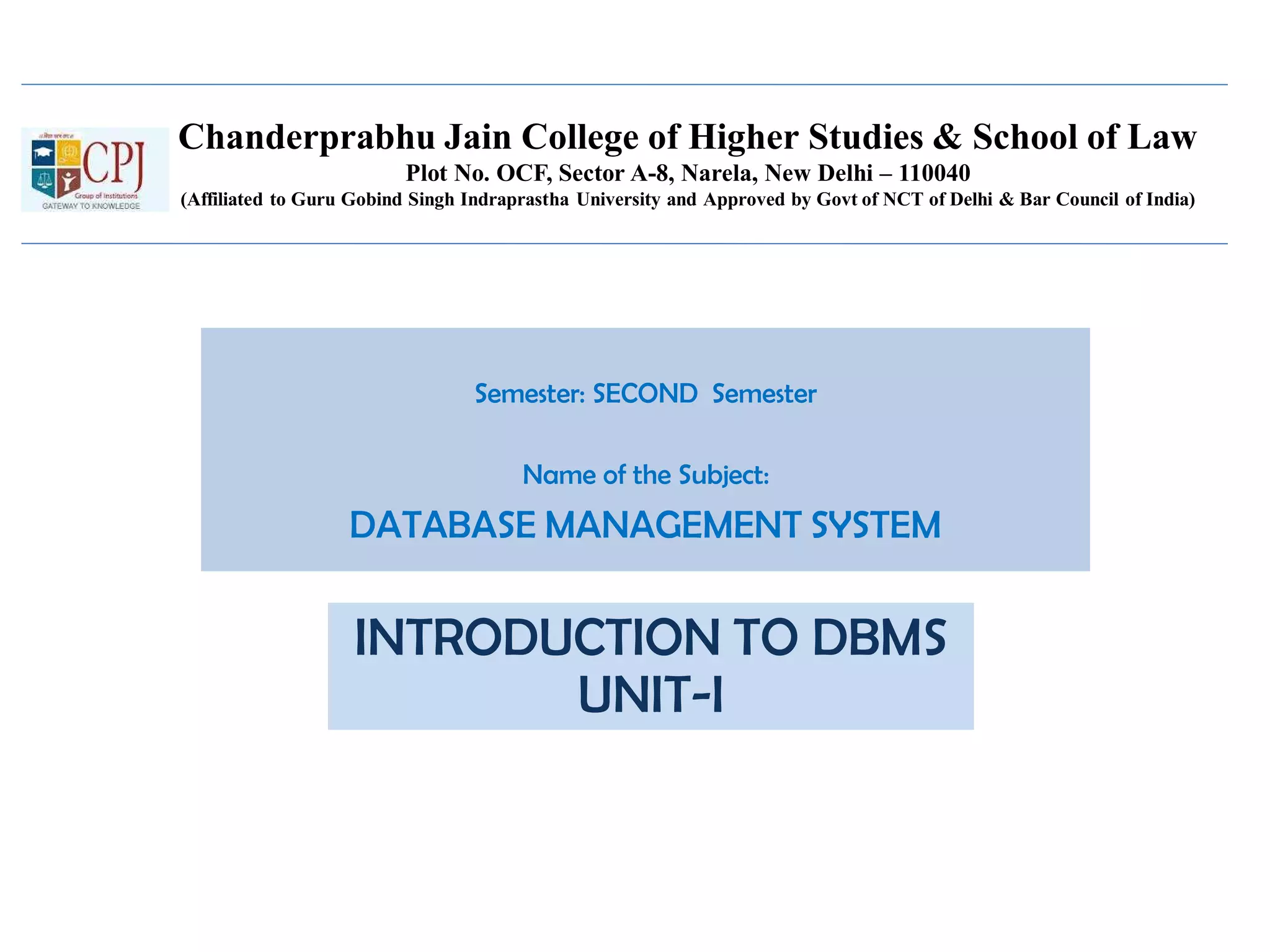Introduction To Database Management System | PDF