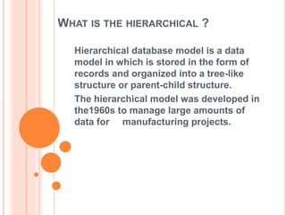 DBMS2 HIERARCHICAL PRES.pptx