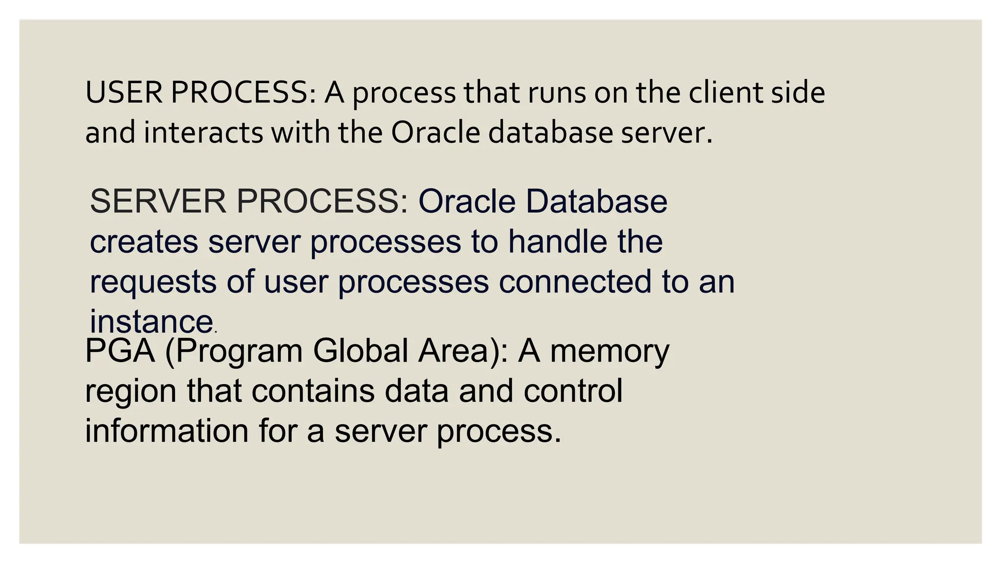 Databasemanagement Oracle Architecture Ppt