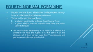 Dbms 4NF & 5NF | PPTX
