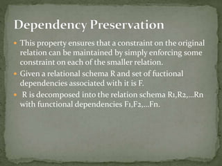 Decomposition using Functional Dependency | PPTX