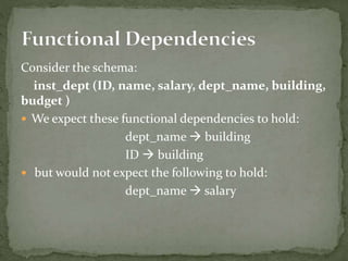 Decomposition using Functional Dependency | PPTX