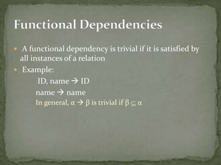 Decomposition using Functional Dependency | PPTX
