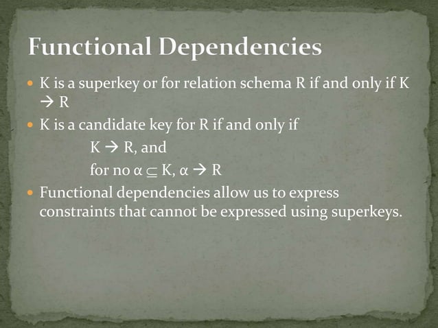 Decomposition Using Functional Dependency Ppt 3468