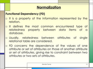 DBMS - Normalization | PPT