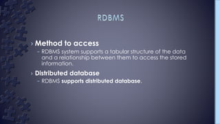 Dbms and rdbms | PPT
