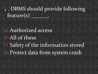 Dbms and rdbms ppt | PPTX