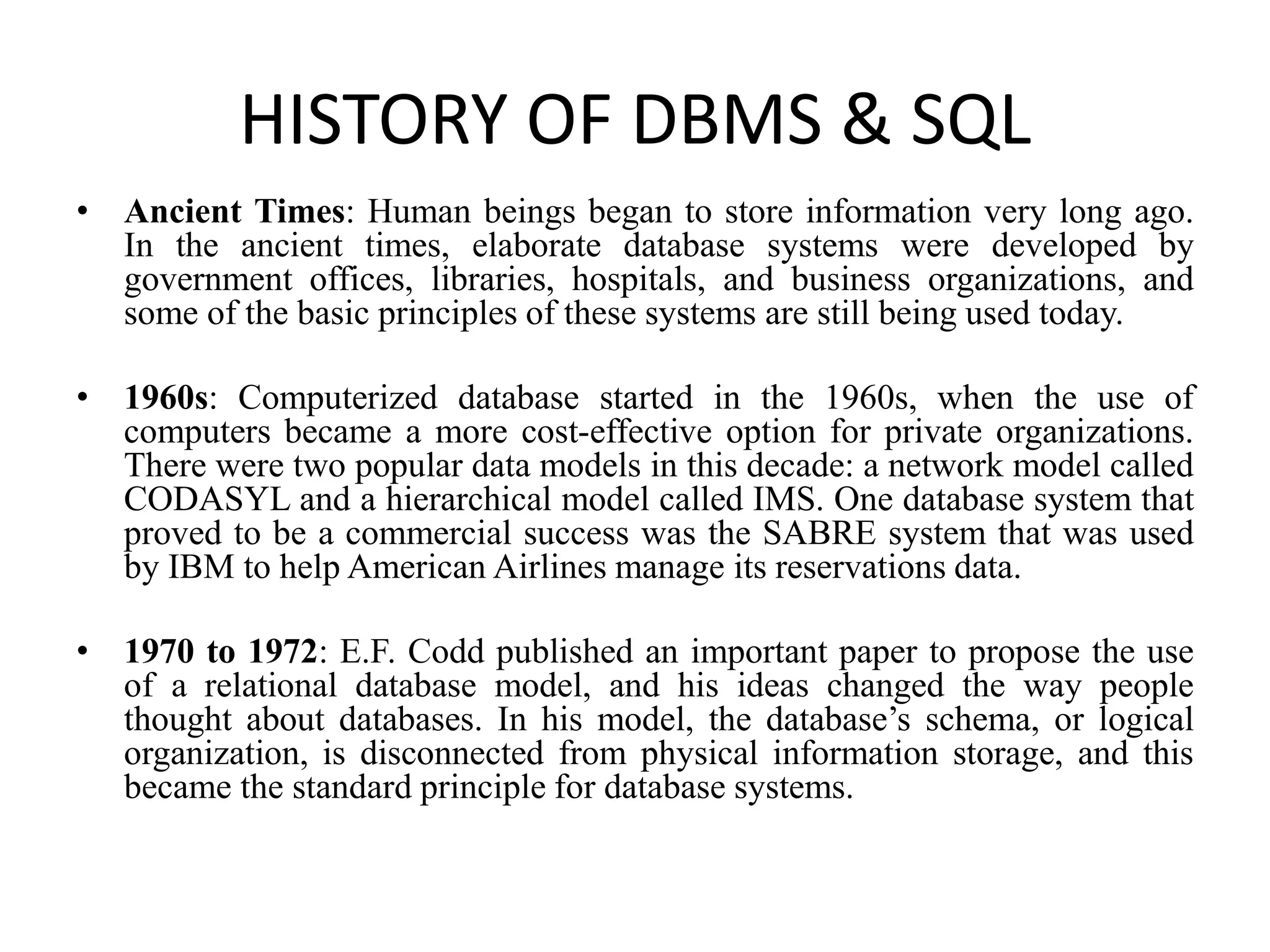 Dbms and sqlpptx | PPT