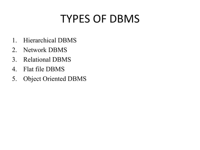 Dbms and sqlpptx | PPT