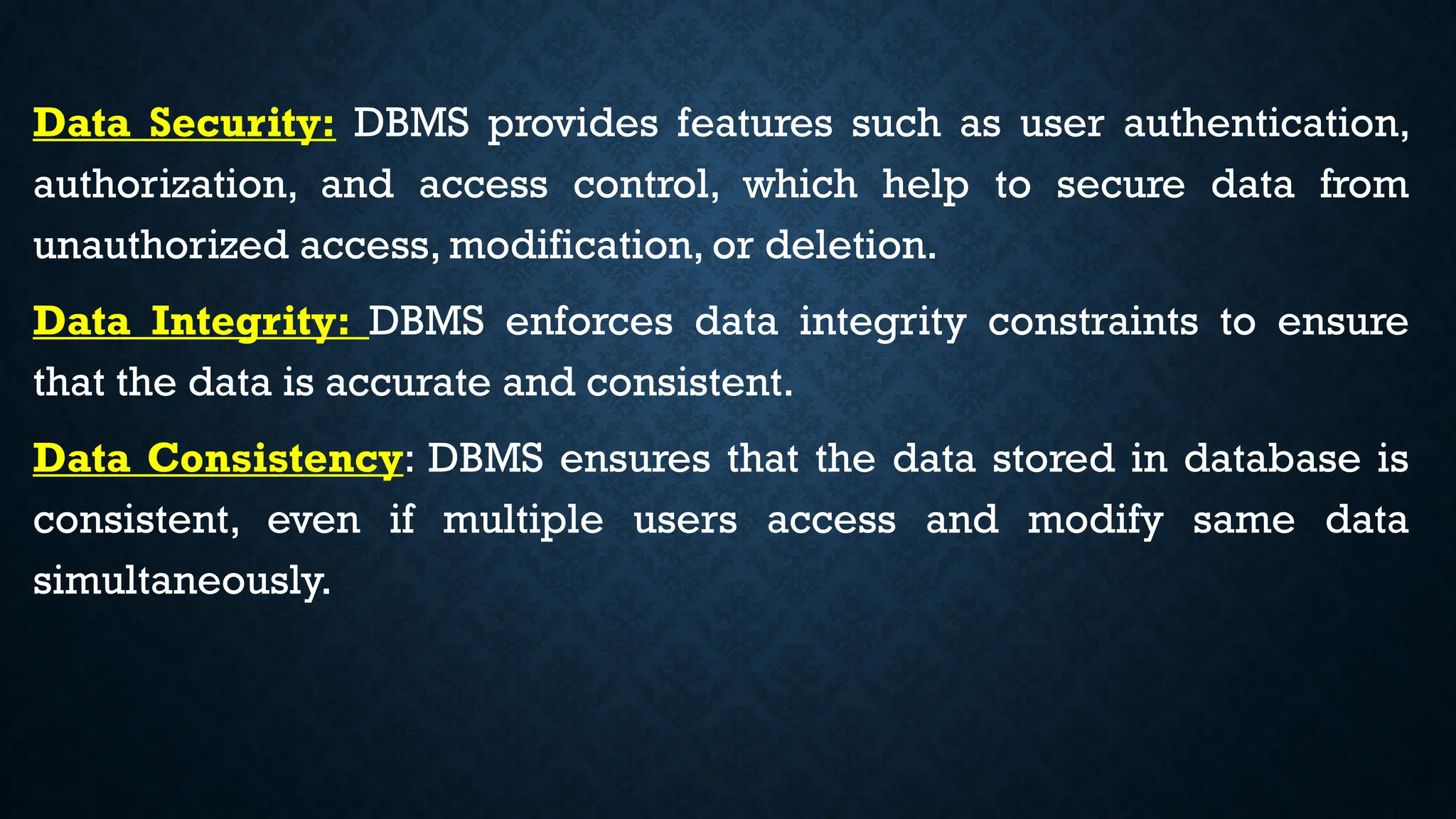Database Management System Approach Pptx Databases Computer