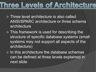 Dbms architecture | PPTX
