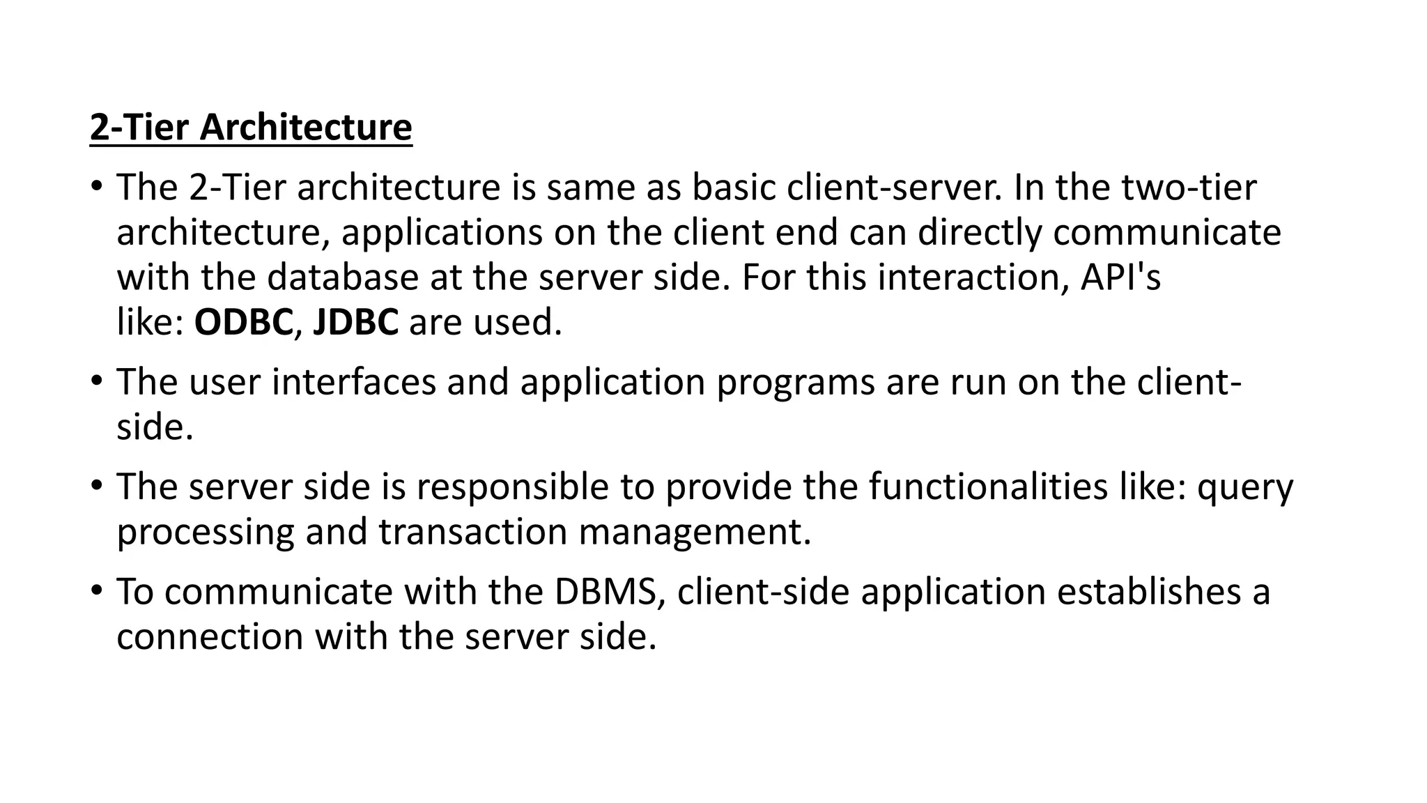 Database Management Architecture Pptx