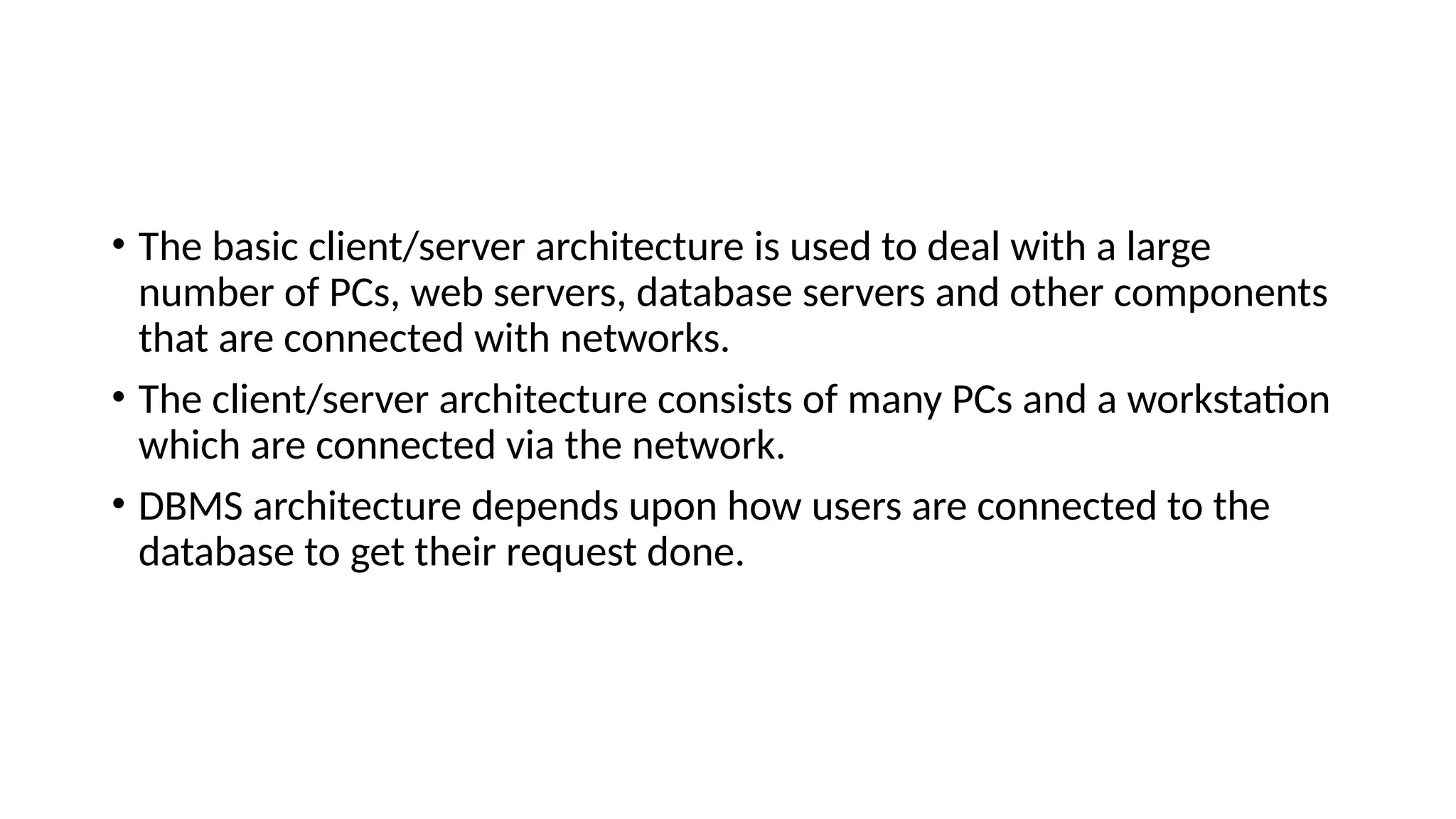 Database Management System Architecture Pptx