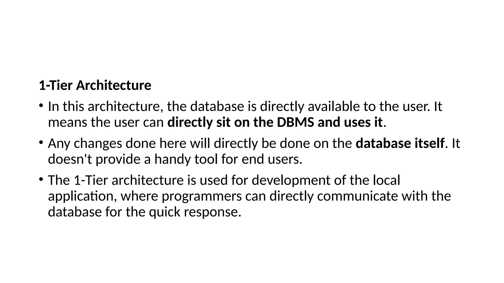 Database Management System Architecture Pptx