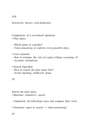 DBMS ArchitectureQuery ExecutorBuffer ManagerStora | DOCX