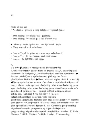 DBMS ArchitectureQuery ExecutorBuffer ManagerStora | DOCX