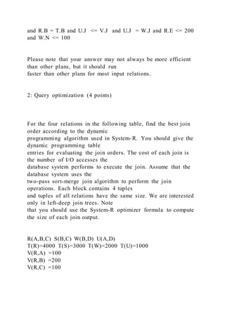 DBMS ArchitectureQuery ExecutorBuffer ManagerStora | DOCX