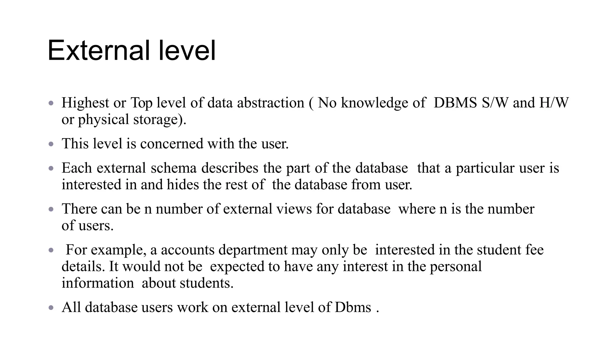 DBMS architecture & system structure | PPTX