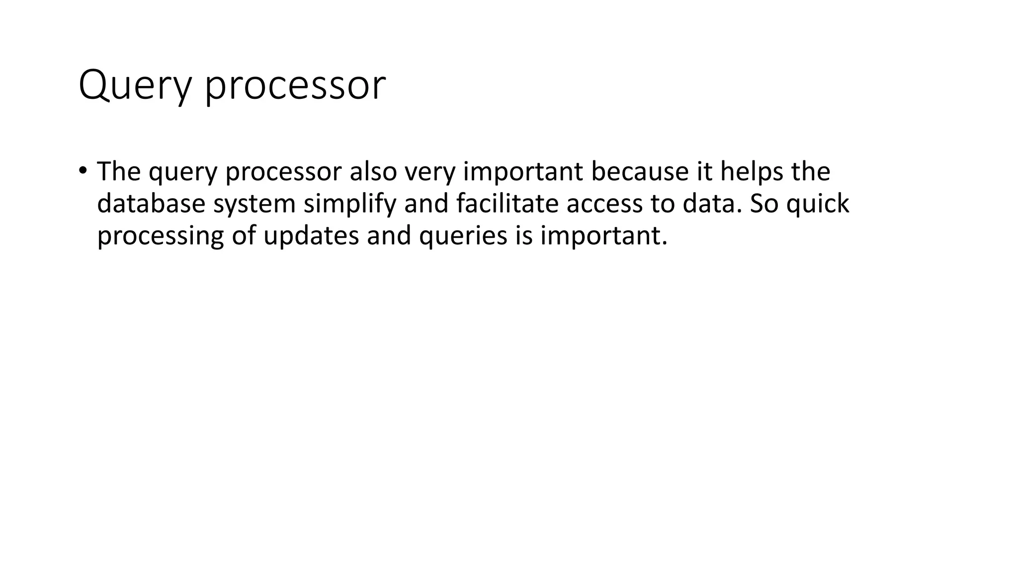 DBMS architecture & system structure | PPTX