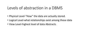 DBMS architecture & system structure | PPTX