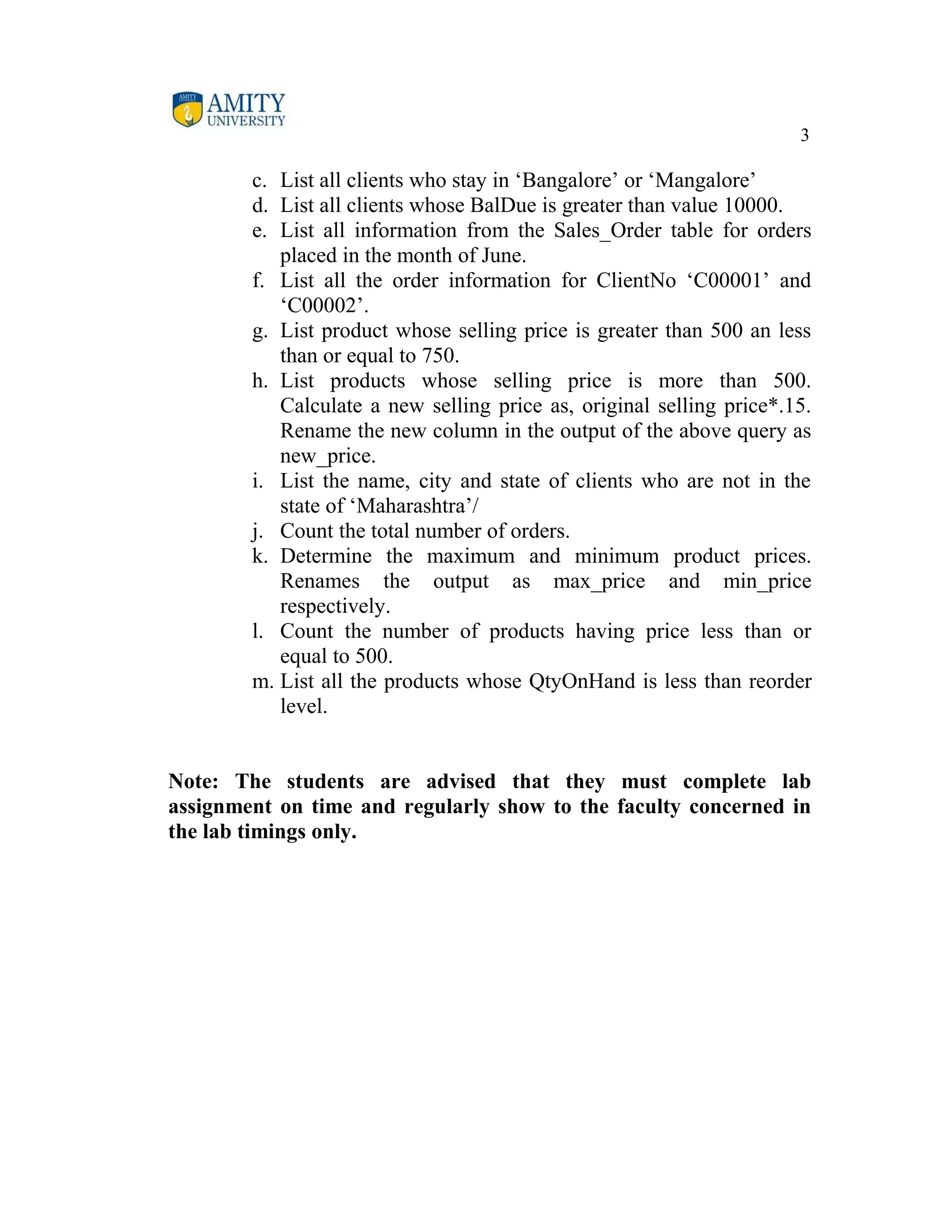 Dbms assignment 2 | DOC