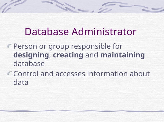 Introduction about Database Management Systems | PPT